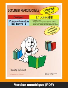 Compréhension de texte, 3e année (TÉLÉCHARGEABLE) | Ressources ...