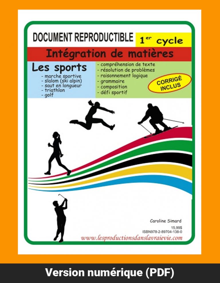 Sports, 1er cycle (TÉLÉCHARGEABLE) | Ressources pédagogiques Dans La ...